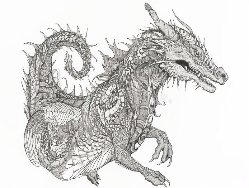 Dark Dragon Drawings