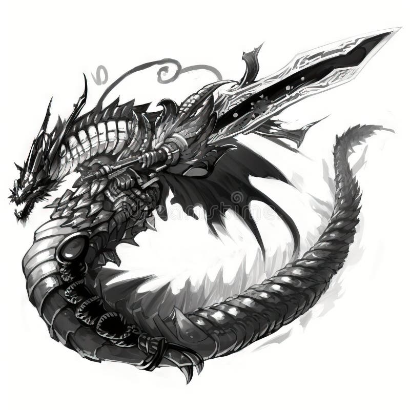Dragon Teeth Black White Stock Illustrations – 419 Dragon Teeth Black ...