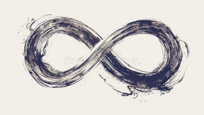 A Black and White Drawing of the Infinite Sign. Can Be Used for Various ...