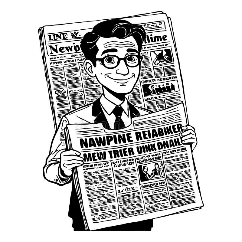 Black and White Drawing. Logo Design for Use in Graphics Stock ...