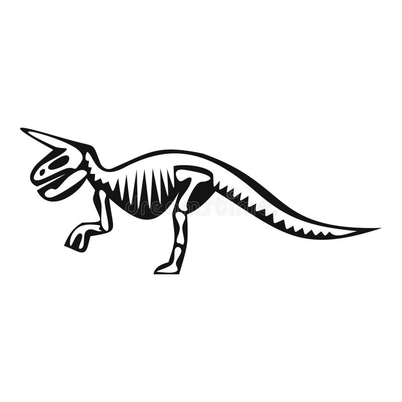 Parasaurolophus Dinosaur Skeleton Walking on White Background Stock ...