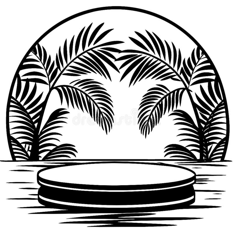 Round White Table Palm Trees Stock Photos - Free & Royalty-Free Stock ...