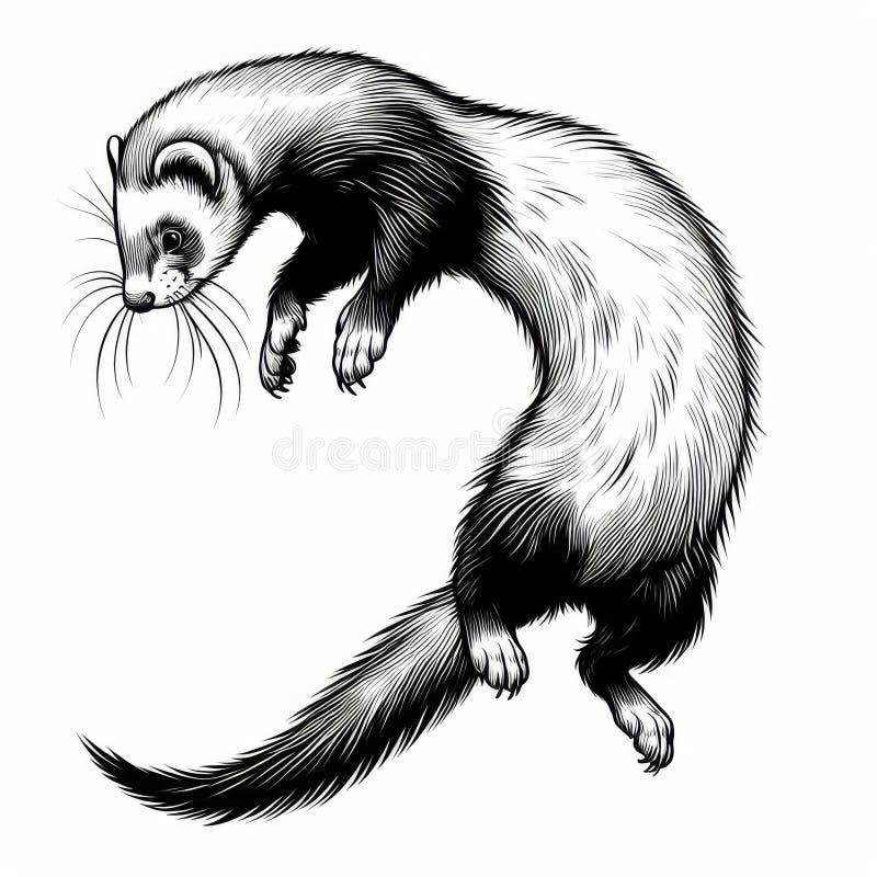 Line Drawing Skunk Stock Photos - Free & Royalty-Free Stock Photos from ...