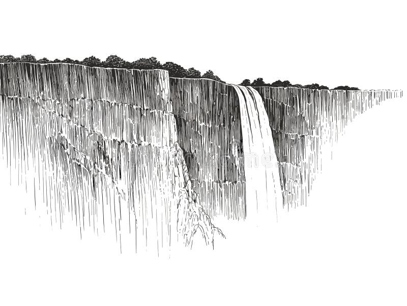 Victoria Falls Stock Illustrations – 317 Victoria Falls Stock ...