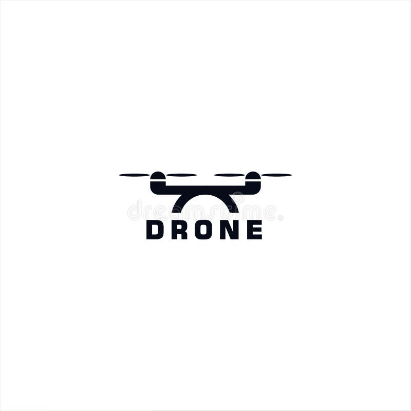 Drone Logo Design Template Idea Stock Vector - Illustration of flight ...