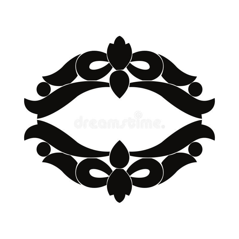 Black And White Element Stock Illustration Illustration Of Floral
