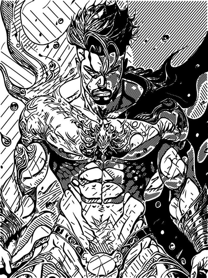 Fantasy Evil Cartoon Drawing with Space for Your Text, AI Generated ...