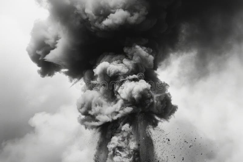 Black and White Explosion stock image. Image of white - 375039441