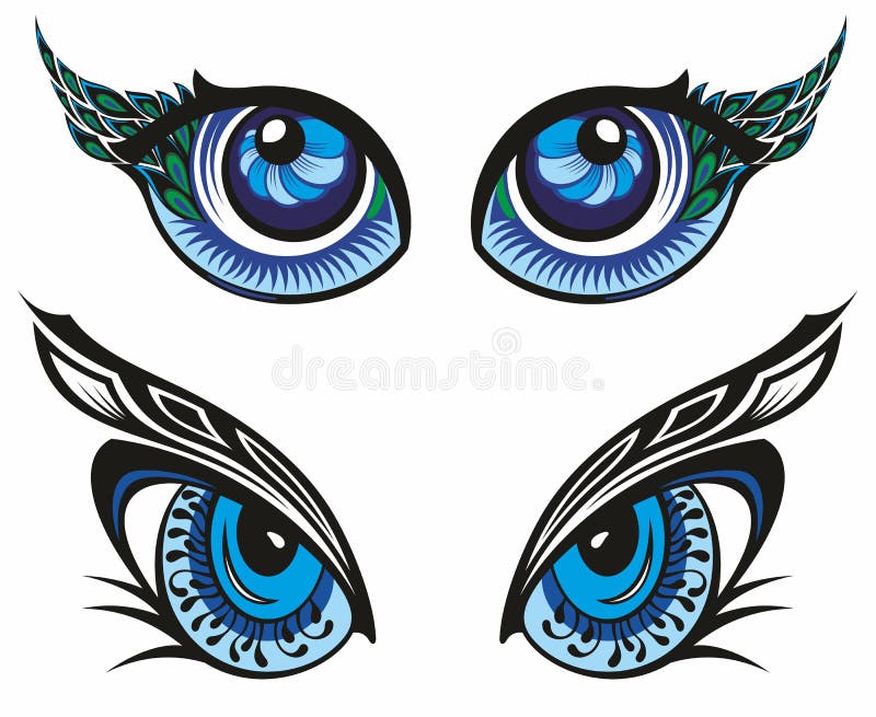 Eye Tattoo Design Element.the Third Eye Vector Illustration. Tattoo ...