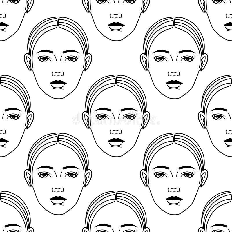 Monochrome Feminine Back Stock Illustrations – 25 Monochrome Feminine ...