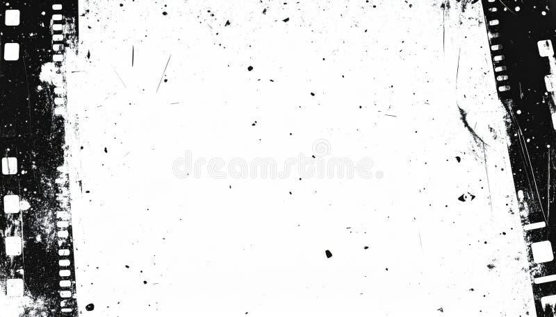 Black and White Film Strip Border Texture Stock Illustration ...