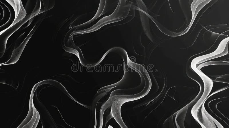 Discover the Beauty of Abstract Black and White Fluid Waves in this ...