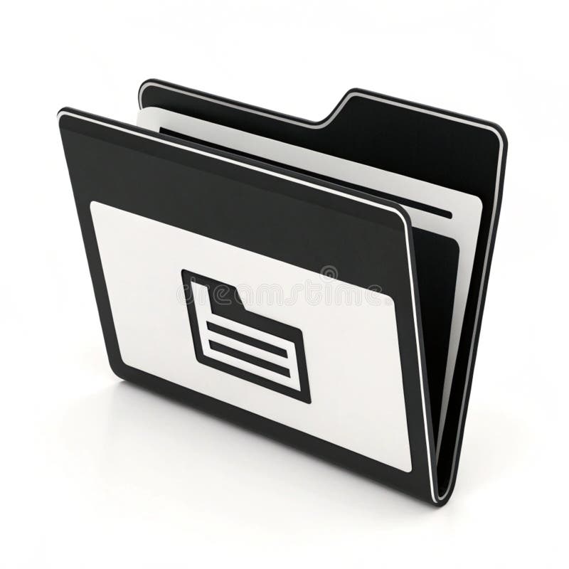 Black Folder Icon Transparent Background Stock Illustrations – 1,080 ...