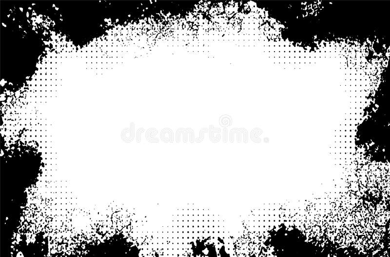 Halftone Grunge Rectangle Border Stock Illustrations – 876 Halftone ...