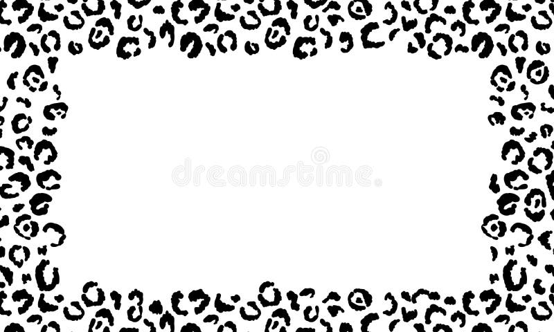Cheetah Print Border Black Stock Illustrations – 136 Cheetah Print ...