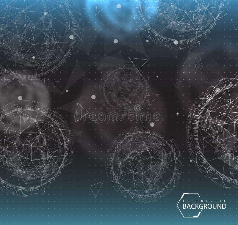 Black and White Futuristic Background Stock Vector - Illustration of ...