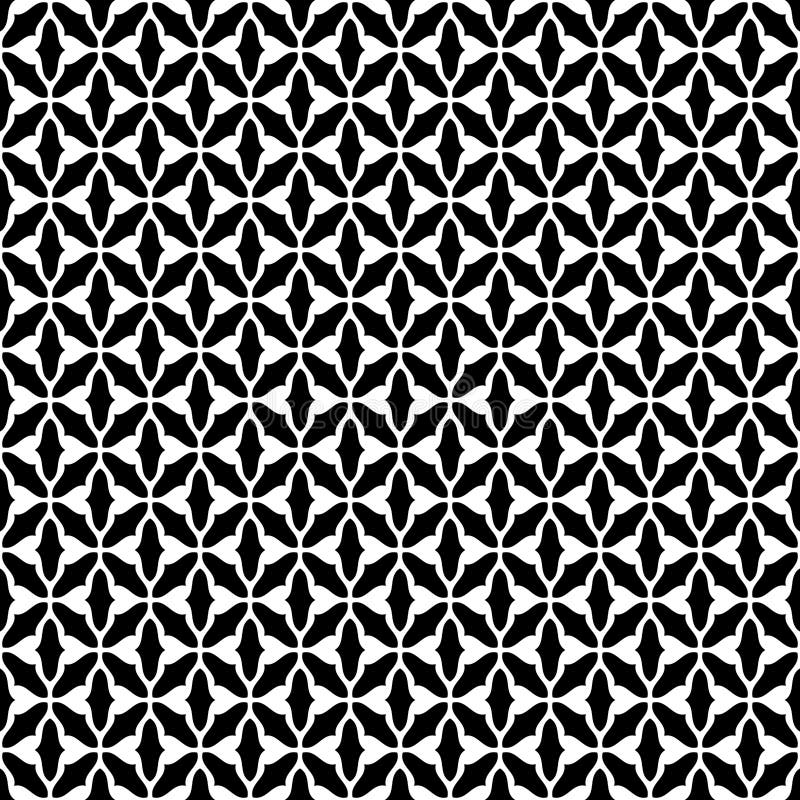 Black and White Geomagnetic Seamless Pattern Vector Stock Vector ...