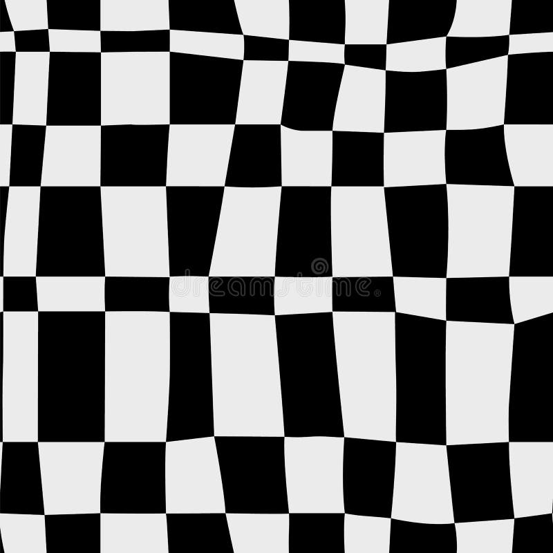 Black and White Geometric Checkered Seamless Pattern Stock Vector ...