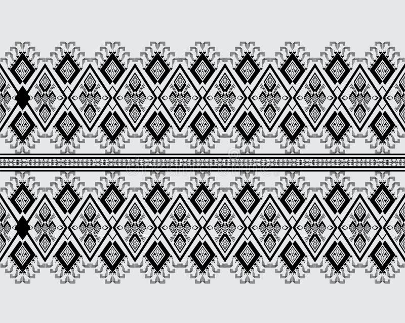 Black and White Geometric Ethnic Pattern Traditional Design Pattern ...