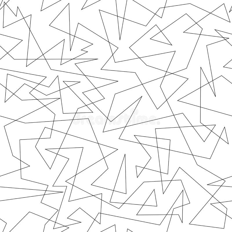 Black and White Geometric Lines Pattern Stock Vector - Illustration of ...