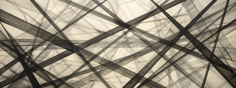 Abstract Intersecting Lines in Monochrome Stock Photo - Image of sharp, geometric: 317650146