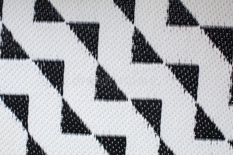 Black and White Geometric Pattern with Maze on Carpet. Abstract ...