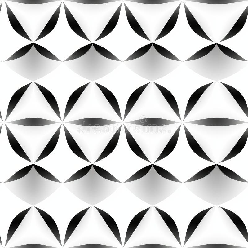 Black and White Geometric Pattern with Opacity and Translucency Stock ...