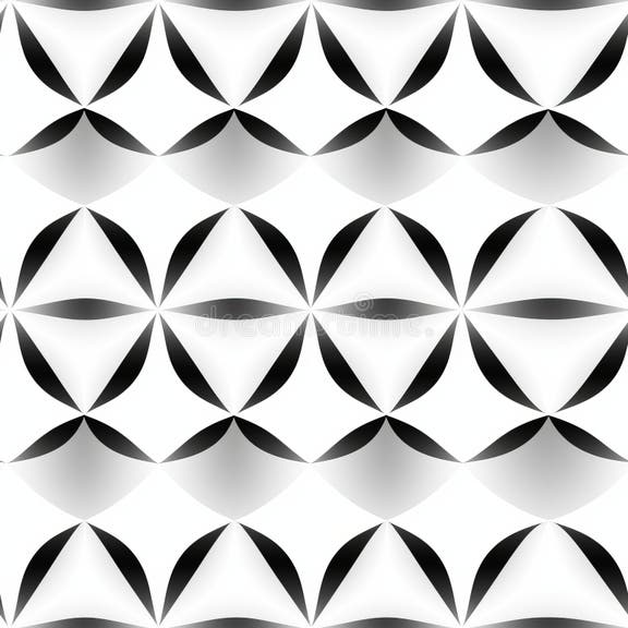 Black and White Geometric Pattern with Opacity and Translucency Stock ...