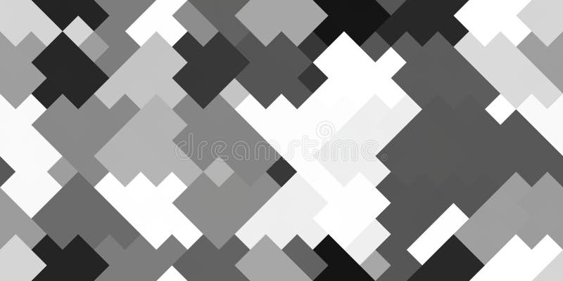 Black and White Geometric Pixelate Texture. Square Geometry Backdrop ...