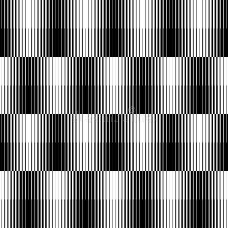 Black and White Geometric Seamless Pattern with Line, Abstract B Stock ...