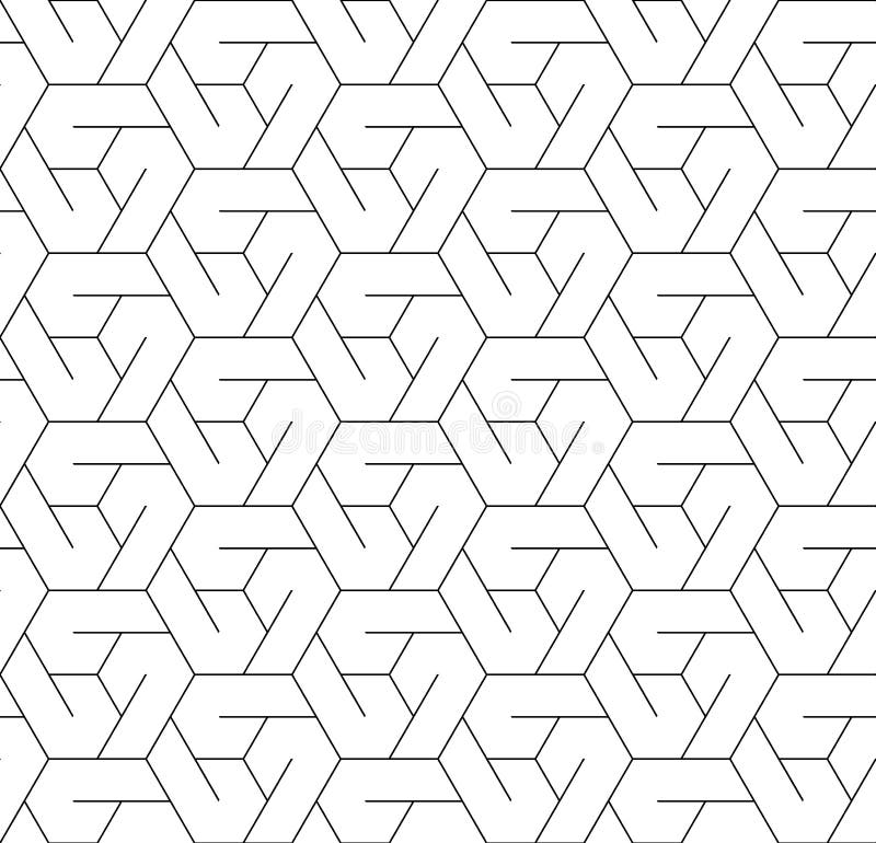 Hexagon Seamless Pattern Background Stock Vector - Illustration of ...