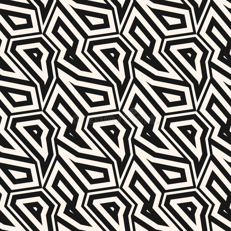 Geometric Mosaic Pattern Black White Stock Illustrations – 133,208 ...