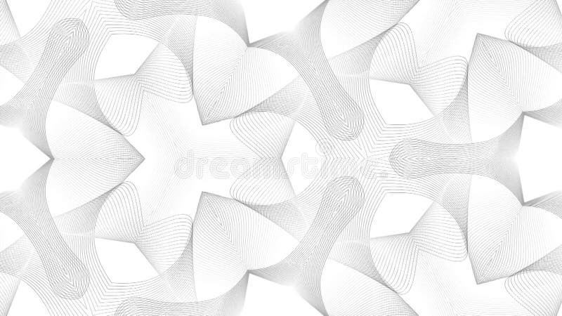 Black and White Geometric Shapes Kaleidoscopic Motion Loop Abstract ...