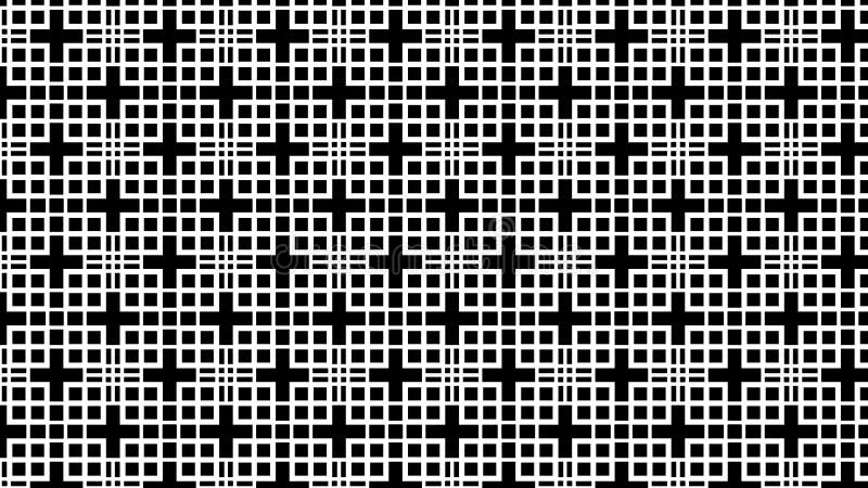 Black and White Geometric Square Pattern Stock Vector - Illustration of ...