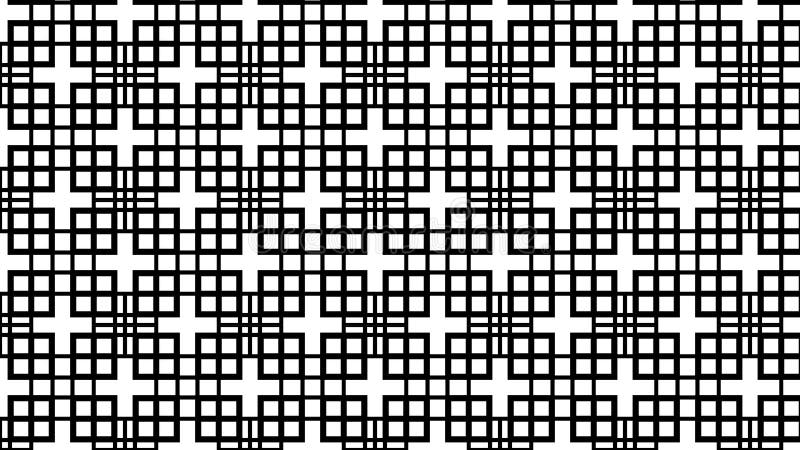 Black and White Geometric Square Pattern Background Stock Illustration ...