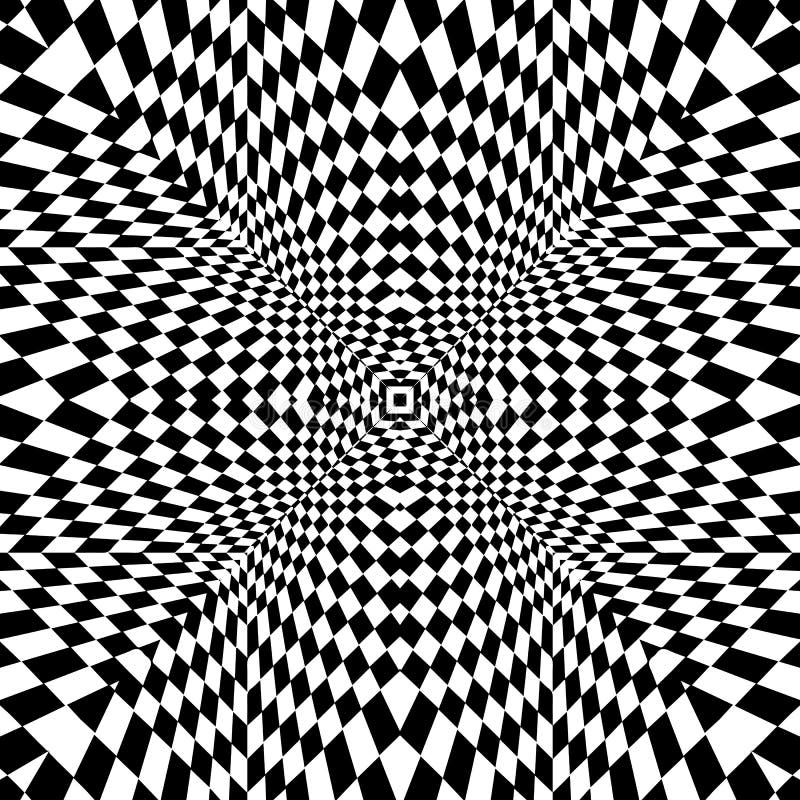Checkered Optical Illusion stock vector. Illustration of squares - 43110045