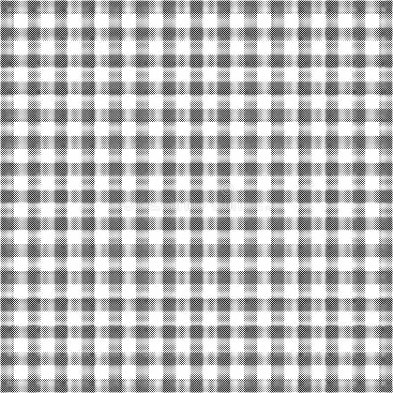 Black and White Gingham Check Pattern Stock Vector - Illustration of ...