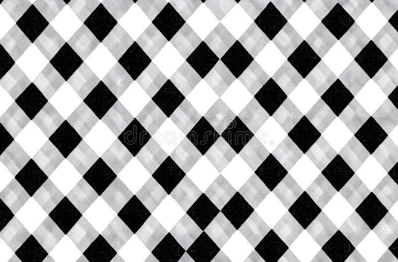 Black and White Gingham Diamond Seamless Pattern Stock Illustration - Illustration of graphic ...