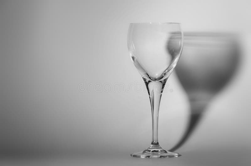 Black and White Glass with Curved Shadow Stock Image - Image of reflect ...