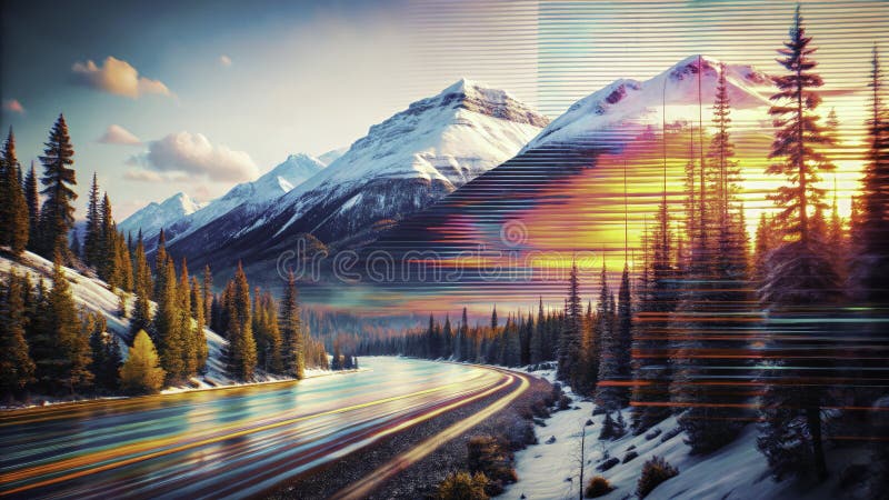 Black and White Glitch Art a Double Exposure Exploration of Distorted ...