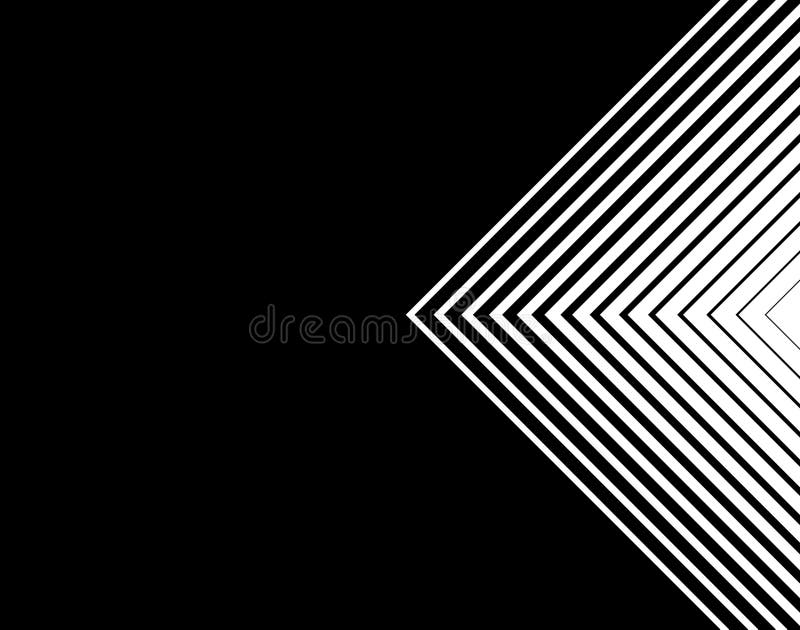 Black and White Gradient Arrow Stripes Stock Illustration ...