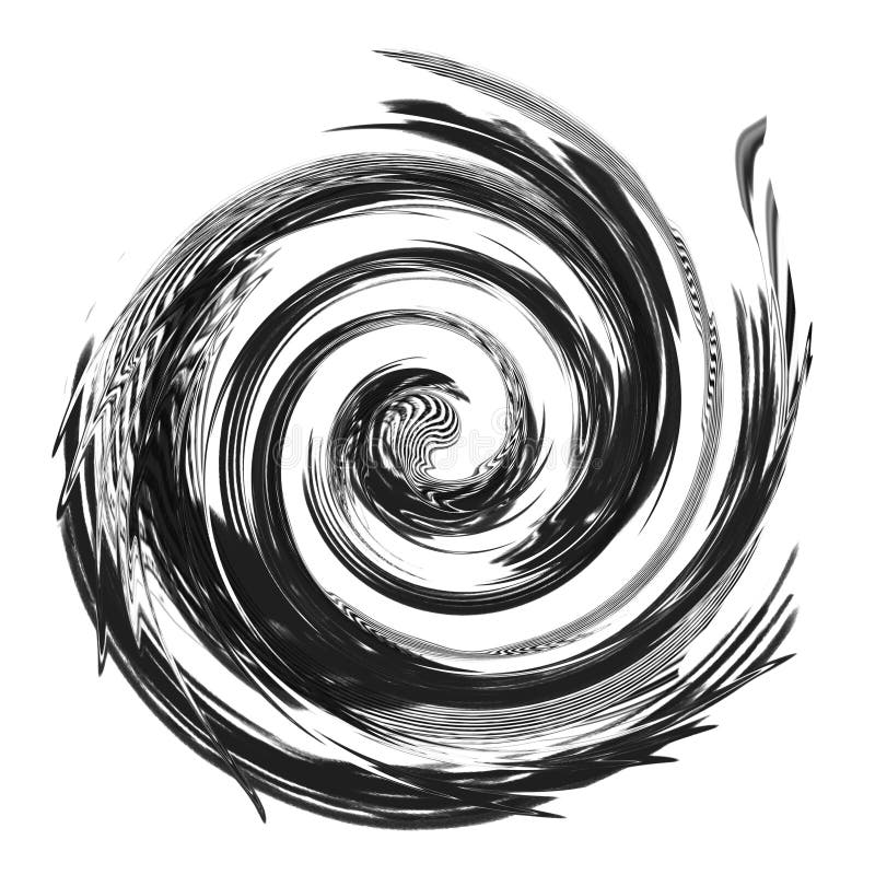 Black and White Graphic Design. Spiral Disc Pattern Stock Illustration ...