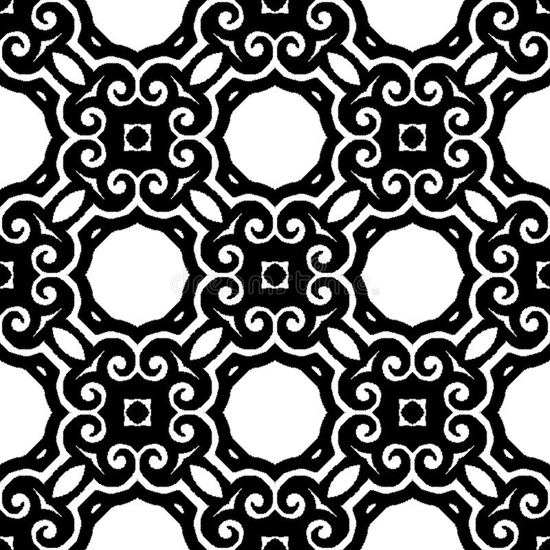 Black and White Repeat Pattern and Vector Image Stock Vector ...