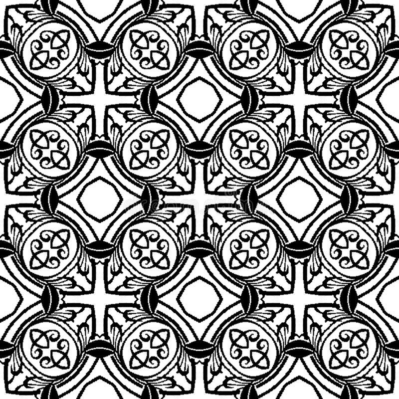 Black and White Repeat Pattern and Vector Image Stock Vector ...