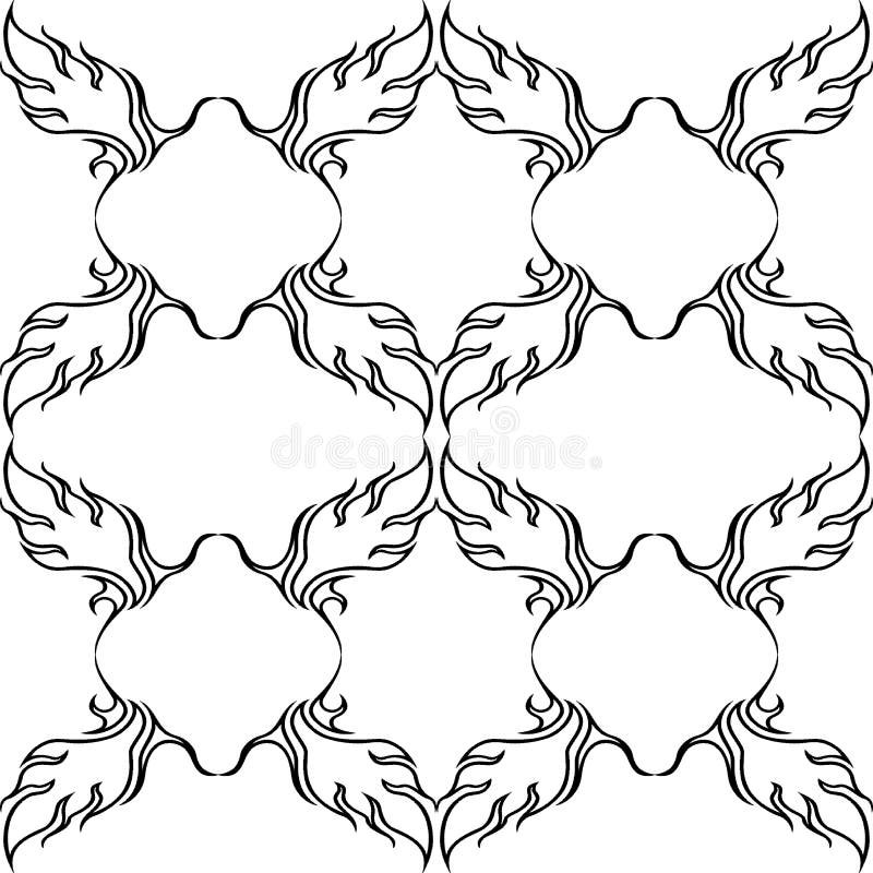 Black and White Repeat Pattern and Vector Image Stock Vector ...