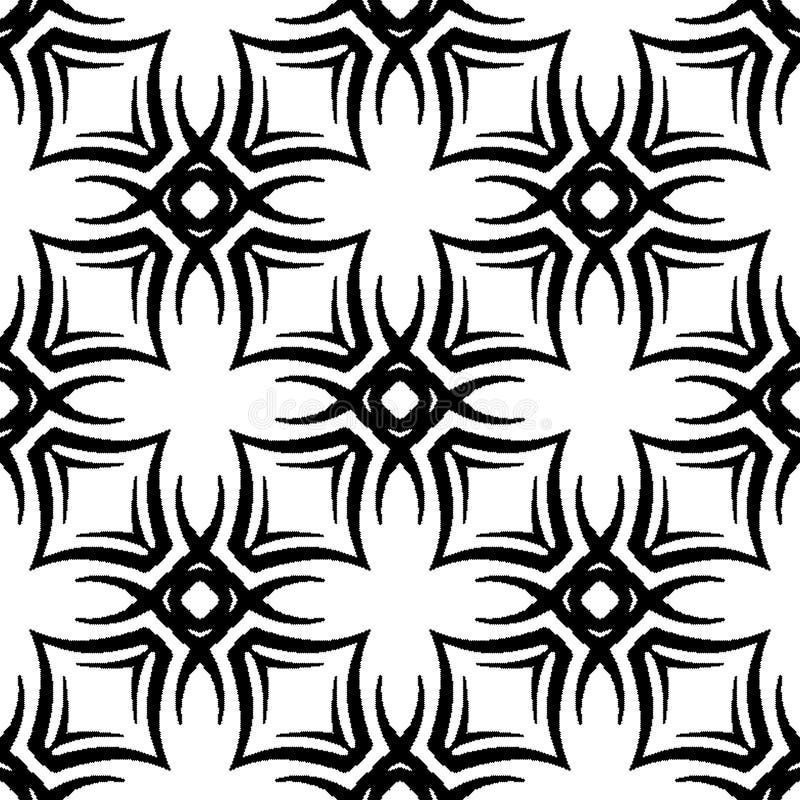 Black and White Repeat Pattern and Vector Image Stock Vector ...