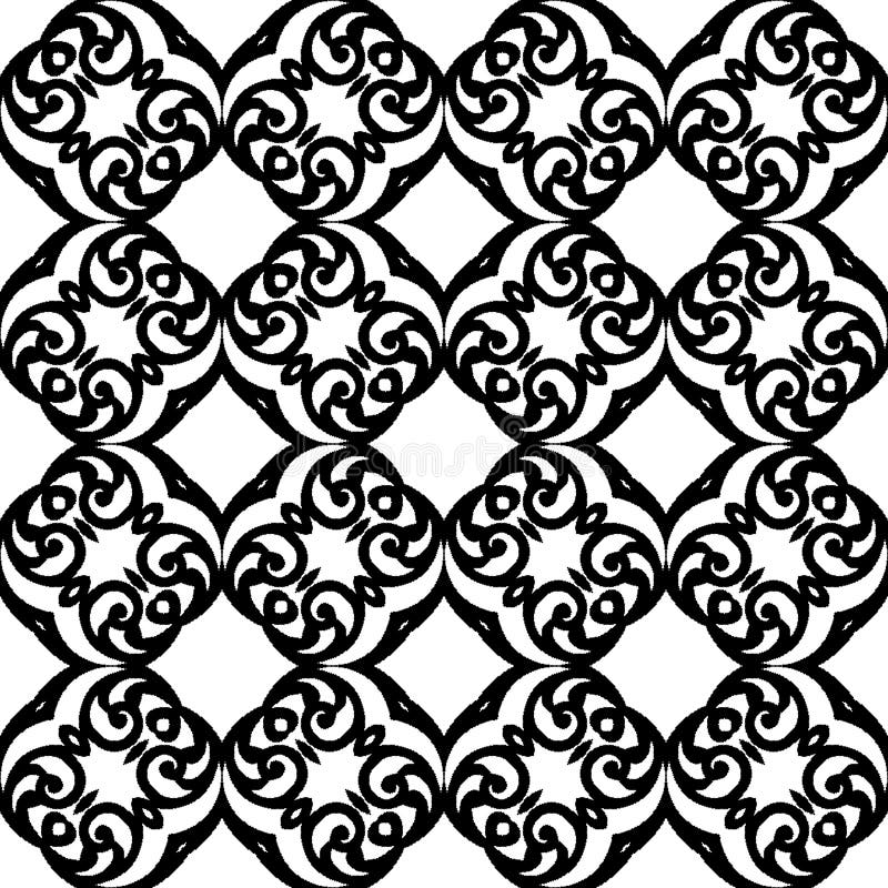 Black and White Repeat Pattern and Vector Image Stock Vector ...