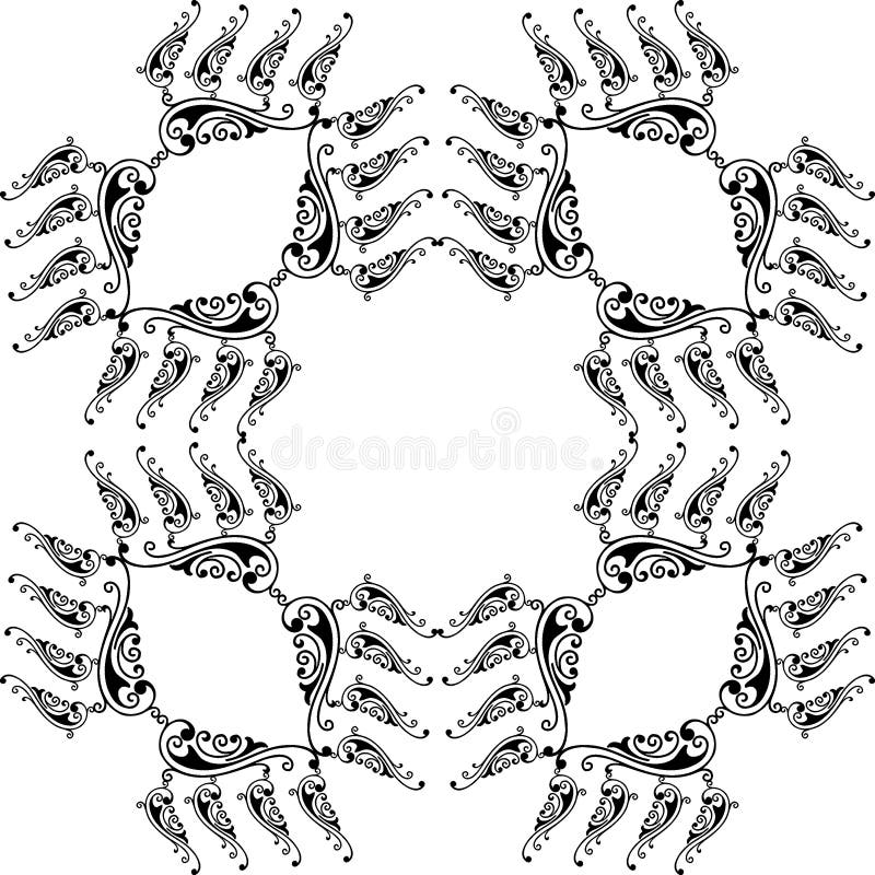 Black and White Repeat Pattern and Vector Image Stock Vector ...