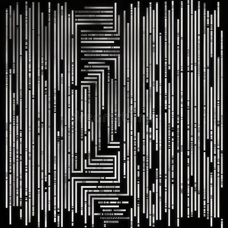 Black and White Graphic Lines: Concert Poster Inspired Herringbone ...