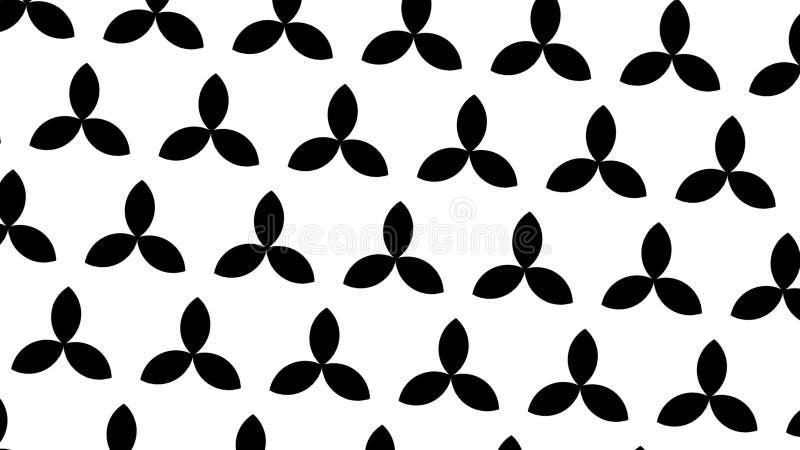 Black and White Graphic Pattern with Geometric Figures, Which Rotates ...